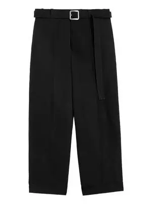 JIL SANDER Wool Trousers - Black