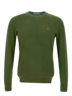 SUN 68 Cotton Jumper - Green