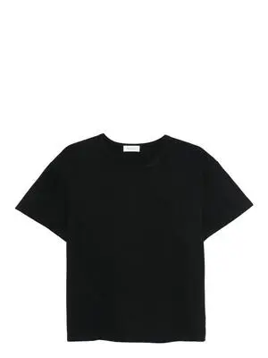 SECOND / LAYER Cotton T-shirt - Black