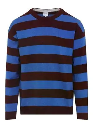 Paul Smith Striped Crew Neck Sweater - Red