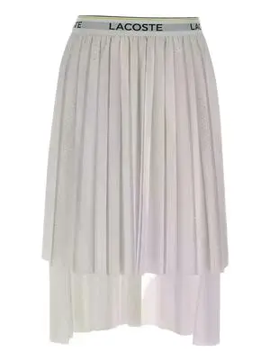 Lacoste Pleated Midi Skirt - White