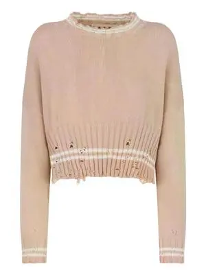 Marni Cropped Sweater - Neutrals