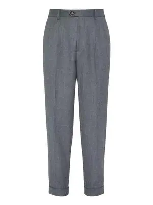 Brunello Cucinelli Pleated Trousers - Grey