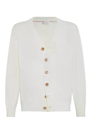 Brunello Cucinelli Cashmere Cardigan - Neutrals