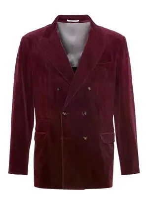Brunello Cucinelli Corduroy Blazer - Red
