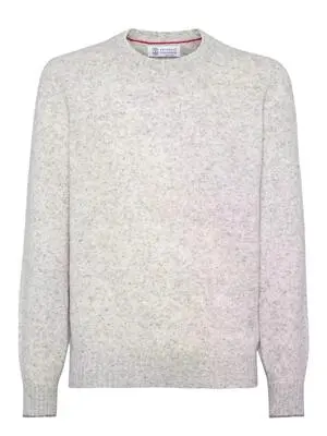 Brunello Cucinelli Mélange-effect Sweater - Grey