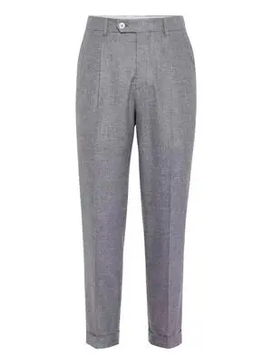 Brunello Cucinelli Flannel Trousers - Grey