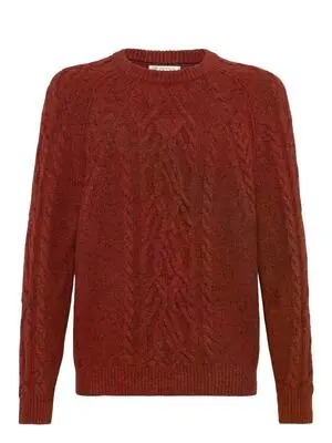 Brunello Cucinelli Cable-knit Sweater - Orange