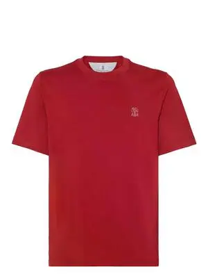 Brunello Cucinelli Cotton T-shirt Red