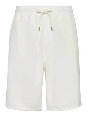 Brunello Cucinelli Cotton Bermuda Shorts - White
