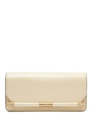 Victoria Beckham 202 Mini Leather Clutch - White