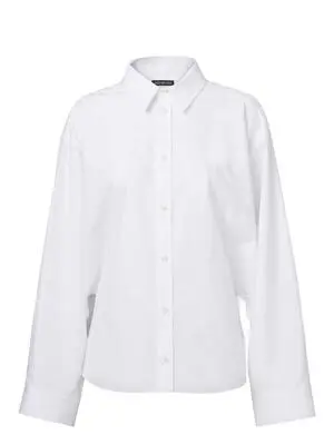 Balenciaga Cotton Poplin Shirt - White