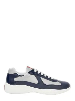 Prada Patent Leather Low-top Sneakers - Blue