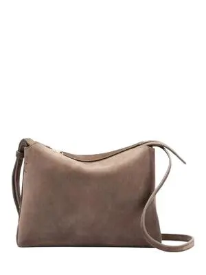 Khaite Lina Suede Crossbody Bag - Brown