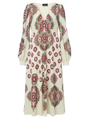 Etro Paisley Print Midi Dress - Multicoloured