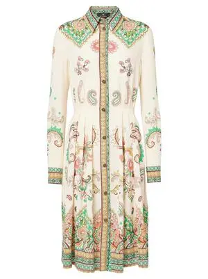 Etro Paisley Print Midi Dress - Multicoloured