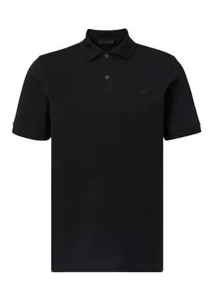 Prada Cotton Polo Shirt - Black
