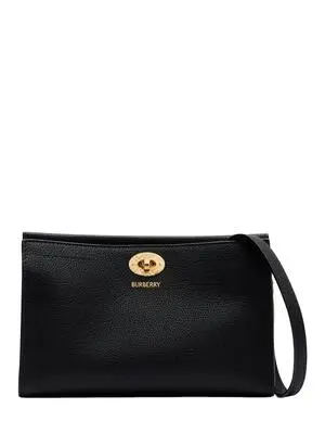 Burberry Leather Crossbody Bag - Black
