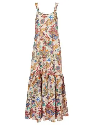 Etro Paisley Cotton Maxi Dress - Multicoloured