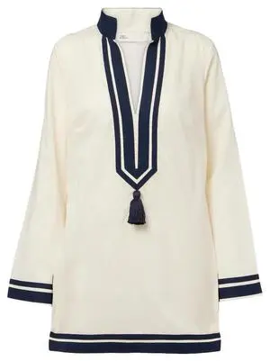 Tory Burch Cotton Voile Tunic - White
