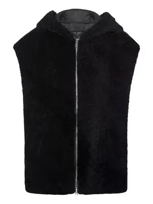 Prada Shearling Gilet - Black