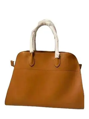 THE ROW Margaux Leather Handbag Camel