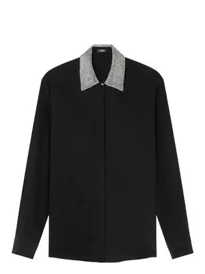 VERSACE Embellished-Collar Shirt