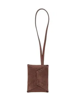 Brunello Cucinelli Suede Bag Charm Burgundy