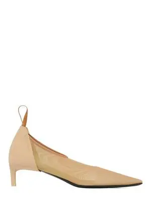 COURREGES 35mm Diving Mesh Pumps Neutrals