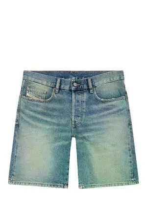 DIESEL® Straight-leg Denim Shorts - Blue