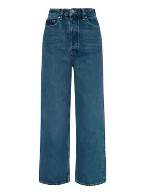 SAMSOE SAMSOE Organic Cotton Straight-leg Jeans - Blue