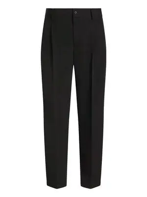 Dolce & Gabbana Pressed-crease Trousers - Black