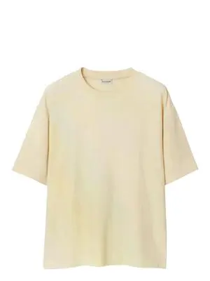 Burberry Round-neck Cotton T-shirt - Neutrals