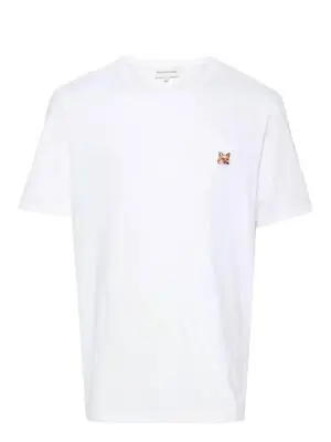 Maison Kitsuné Fox-motif Cotton T-shirt - Brown