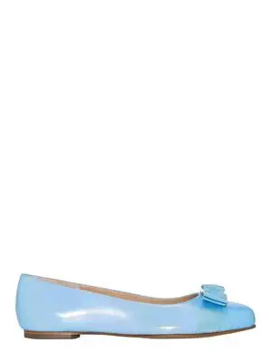 FERRAGAMO Varina Ballerina Shoes Blue