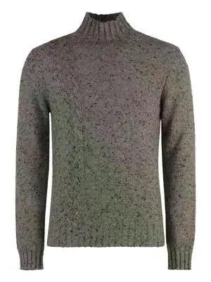 Malo Cashmere High-neck Sweater - Grey