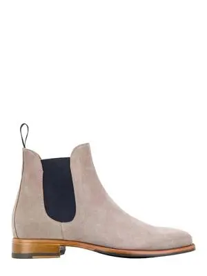 SCAROSSO Giancarlo Suede Ankle Boots - Grey