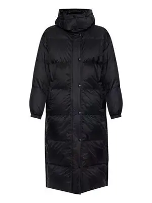 YVES SALOMON Reversible Parka Coat With Detachable Hood - Black