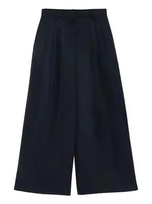 Theory Tapered High-waisted Trousers - Blue