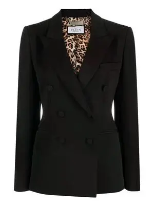 Philipp Plein Double-breasted Cady Blazer - Black
