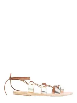 ANCIENT GREEK SANDALS Alcyone Lace-up Sandals - Metallic