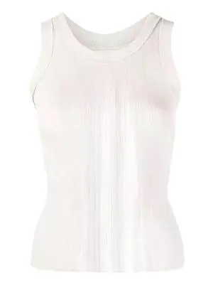 STYLAND Ribbed Slim-cut Vest - Grey