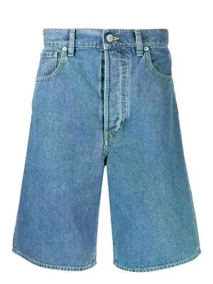 Kenzo Straight-leg Denim Shorts - Blue