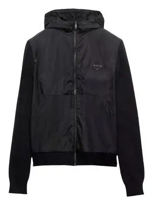 Prada Gabardine Hoodie - Black