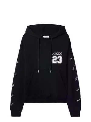 Off-White Skate Logo-embroidered Hoodie - Black