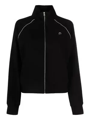 Tory Burch Crepe Track Jacket - Black
