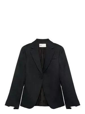 Tory Burch Textured Crepe Blazer - Black