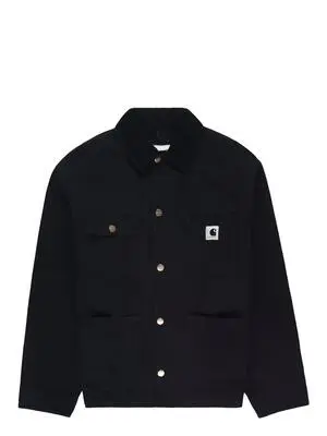 Carhartt Work In Progress Logo-patch Cotton Shirt Jacket - Black