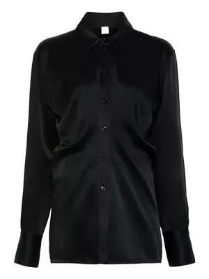 TOTEME Slouch Waist Shirt - Black