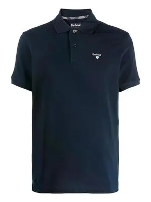 Barbour Logo Embroidered Polo Shirt - Blue